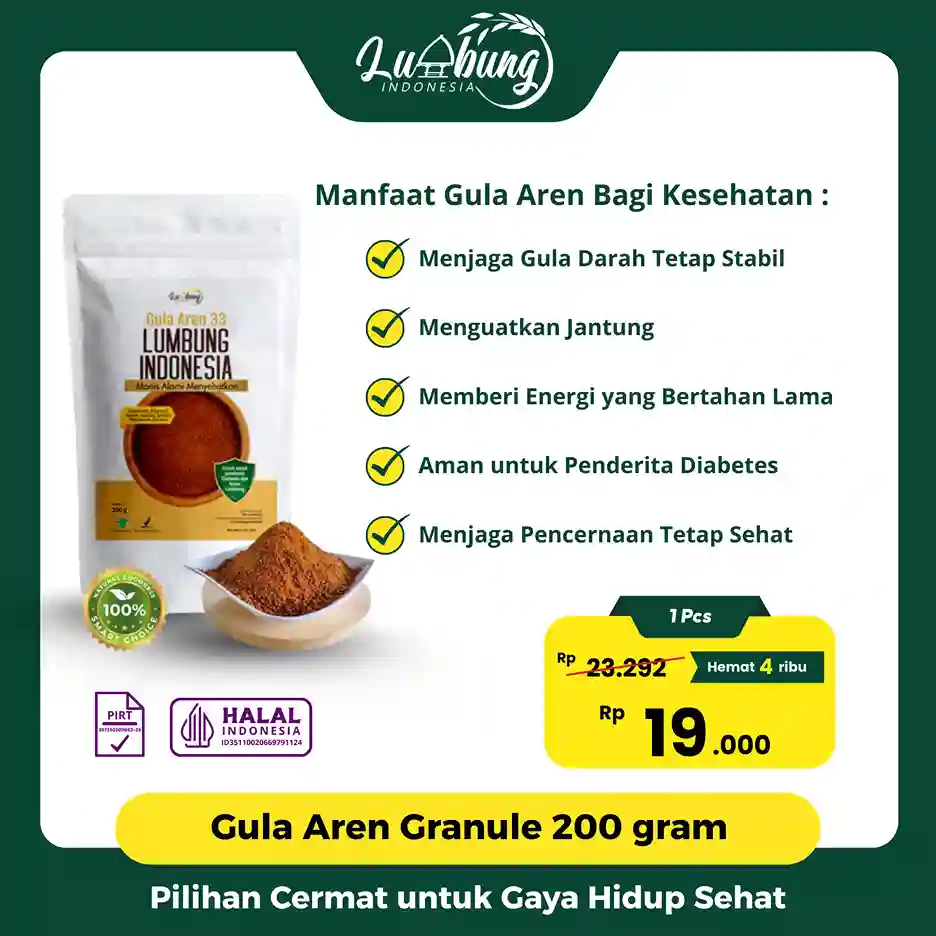 Gula Aren Bubuk Granule - Gula Aren Lumbung Indonesia | Produsen Gula ...